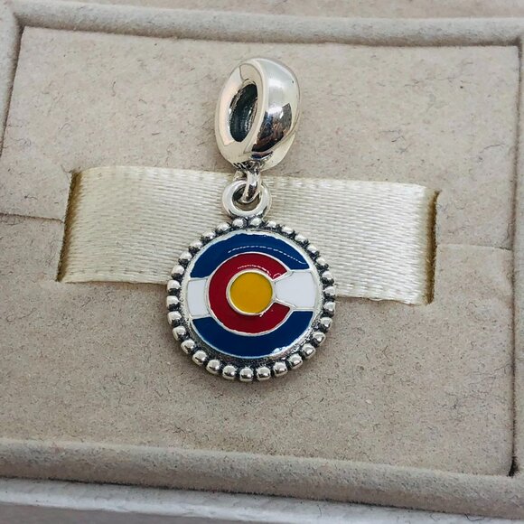 Pandora | Jewelry | Pandora Colorado Flag Exclusive Dangle Charm | Poshmark